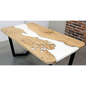 Epoxy Table, Live Edge Wooden Table, Epoxy Resin River Table, Natural Wood,Dining table, Natural Epoxy Table, Resin Table
