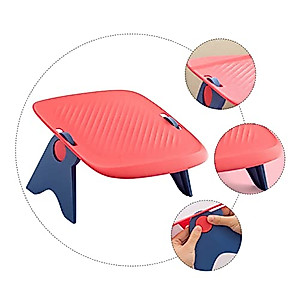 STOBAZA Shoe Shelf 1 PC Plastic Shelf Novel Blue Simple Slots for Stand Organization Saver Clo Double-Layer Cabinet Household Red Shoes Detachable Home No Organizer Adjustable Require Shoe Cabinet