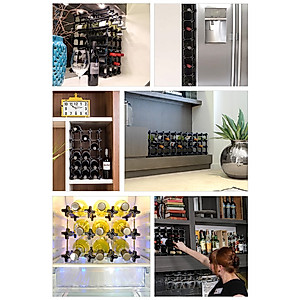 Nook 6 Bottle Modular Wine Rack - Easy 2 Step Assembly