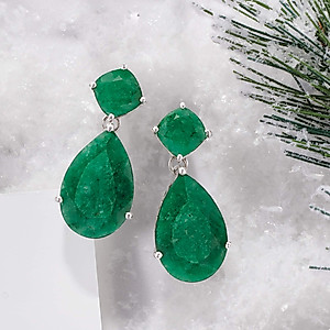 Ross-Simons Precious Gemstone Drop Earrings in Sterling Silver