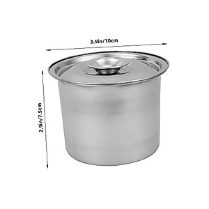 LALADEFIEE Ice Cream Container Food Storage Box Lids Freezer Storage for Ice Cream Desserts 10cm Capacity
