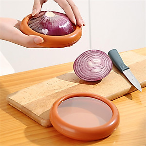 sappiedear Avocado Saver and Tomato Holder - Set of 4 - Reusable Storage Containers for Fridge - Ideal for Apples, Garlic, Onions, Lemons, and Potatoes (4)