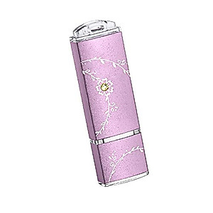 TCELL Natural Beauty 64GB USB 3.0 Flash Drive Decorated with Swarovski Elements Crystal Lavender Purple for Women Student Office Gift, Purple USB Stick