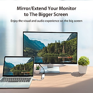 j5create USB to HDMI Multi-Monitor Adapter Supports 1080p 2048 x 1152 @ 32 bits | USB 3.0 with 2.0 Support | Adapter is Compatible with Both Mac & Windows (JUA254)