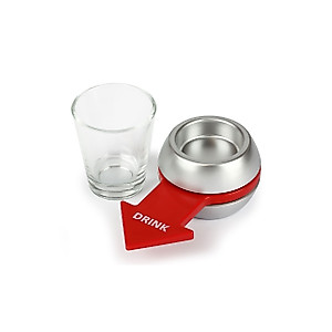 Kegstand Spin The Shot, Fun Drinking Game, Shot Spinner (Glass Included)