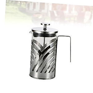 FUNOMOCYA 304 Tea Strainer Machine Espresso Multi-function Coffee Pot Espresso Pot Espresso Ground Coffee Fashion Coffee Pot Coffee Maker Espresso Coffee Filter Pot Silver