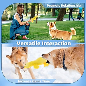 Mihachi Plush Squeaky Dog Duck Toys - Stuffed Pet Toy Duck Interactive Gifts for Dog Birthday Dogs Puppy Biting Chew Toys - for Medium and Large Dogs