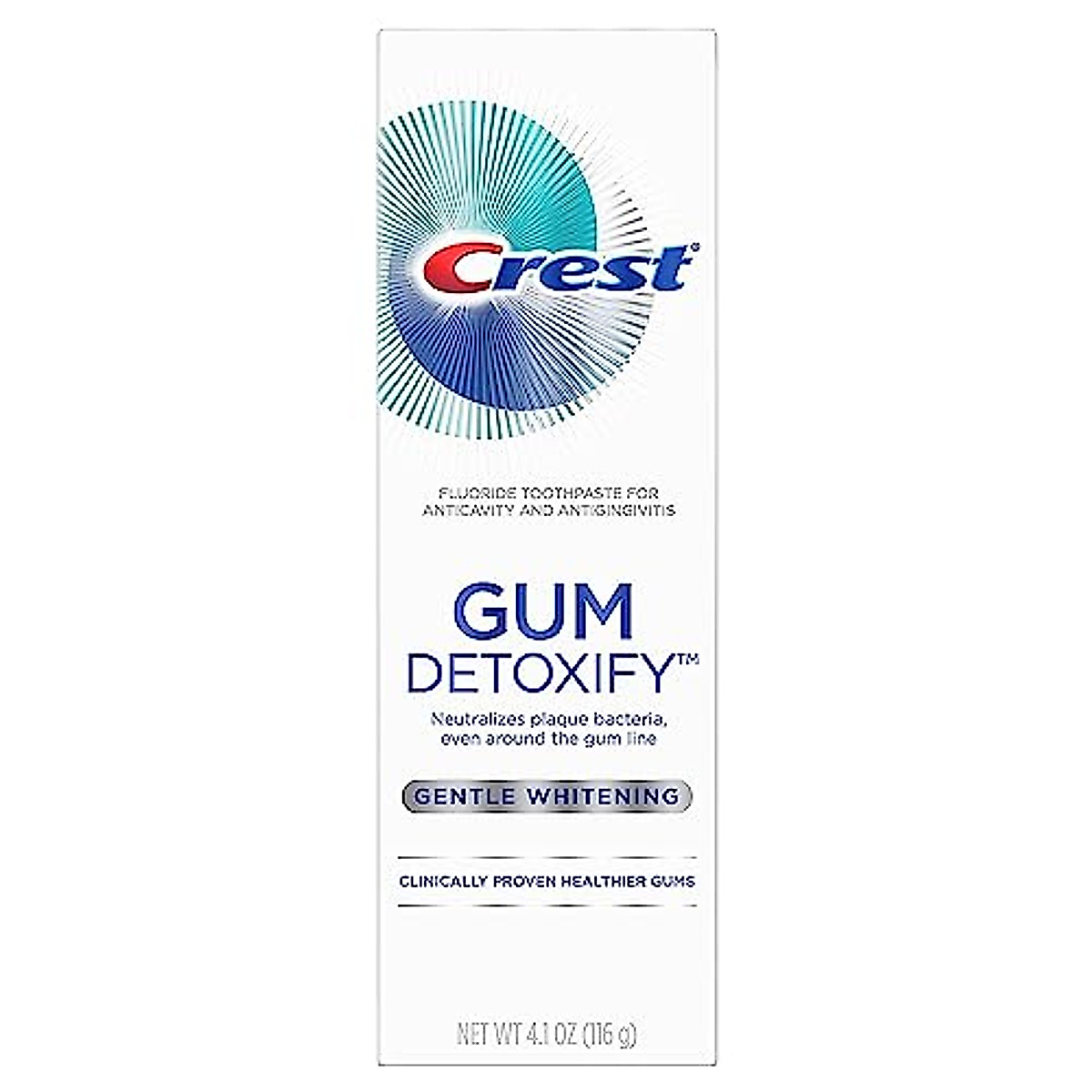 Crest Gum Detoxify Gentle Whitening Toothpaste, 4.1 Oz