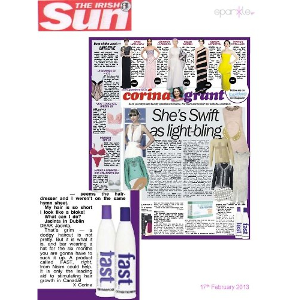 Nisim F.A.S.T. Fortified Amino Scalp Therapy Shampoo, 10 fl oz - Supports Faster Hair Growth with Essential Nutrients, Amino Acids & Proteins - Sulfate, Paraben-free