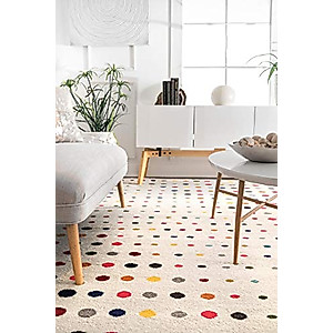 nuLOOM Dorie Dots Area Rug, 8 ft x 10 ft, Multi
