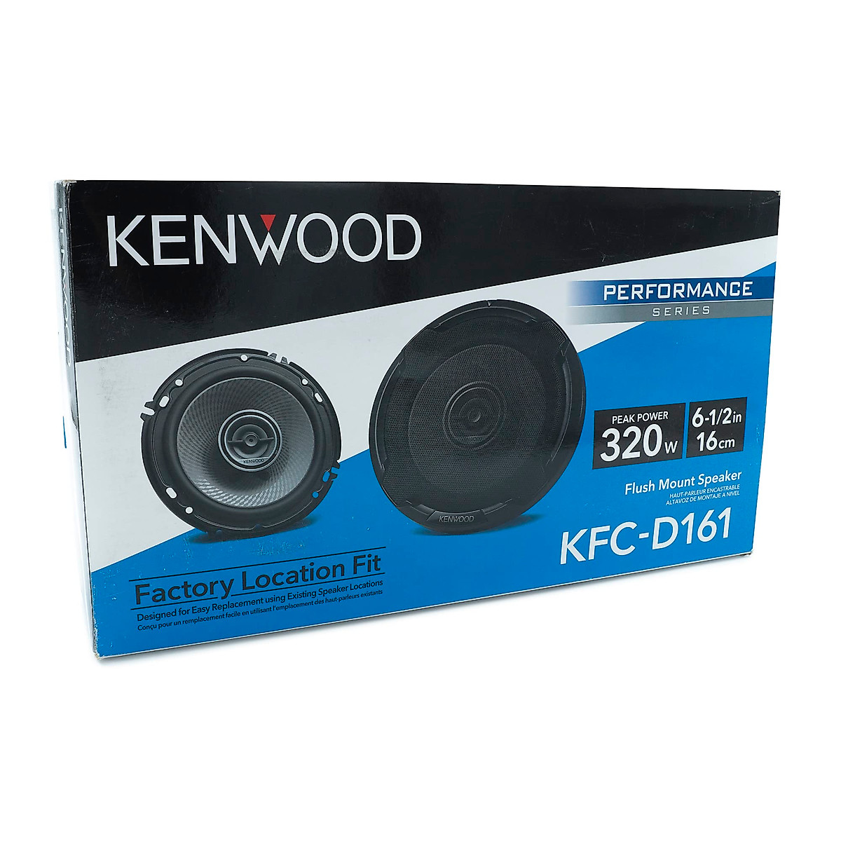 Kenwood KFC-D681C 6 X 8 -Inch 2-Way, Performance Series Car Audio Speakers - 360 Watts of Peak Power, Full Range, Shallow Mount is Perfect Factory OEM Replacements