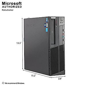 Lenovo ThinkCentre M82 Small Form Factor Desktop PC, Intel Core i5-3570 3.4GHz, 8GB DDR3 RAM, 256GB SSD, Win-10 Pro x64 (Renewed)
