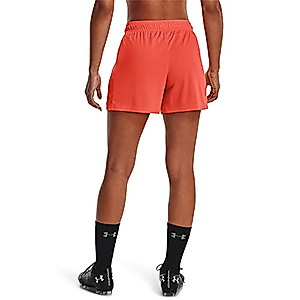 Under Armour Women's Standard Challenger Knit Shorts, (877) After Burn / / White, Small