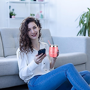 6 Pcs Christmas Teacher Appreciation Gifts Thank You Teacher Gifts for Women Stainless Steel Teacher Tumbler with Straw and Lid 12 oz Insulated Teacher Mug Birthday Gifts for Teacher(Pink)