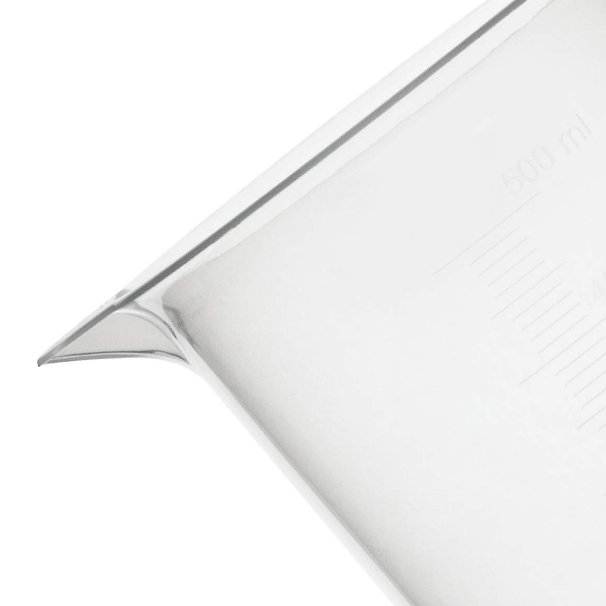 hBARSCI Premium Polypropylene Beaker Mugs, Laboratory Quality Plastic, 16.9oz (500mL) Capacity - Pack of 4 Mugs - Dishwasher and Microwave Safe