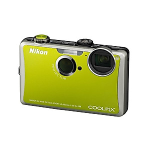Nikon Coolpix S1100pj 14 MP Digital Camera with 5x Wide Angle Optical Vibration Reduction (VR) Zoom and 3-Inch LCD and Built-in Projector (Green)