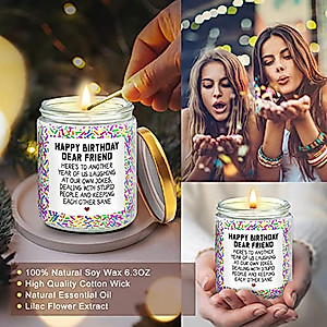 Happy Birthday Gifts for Women, Best Friends, BFF Friendship Gifts for Women Friends Gifts for Women, Best Friends, Her, Female, Sister, Coworker, Classmate, Bestie Present Christmas Candles Gifts