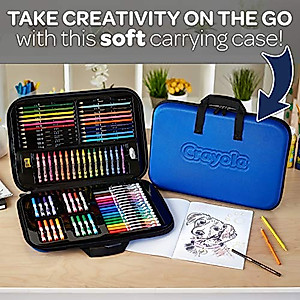 Crayola Sketch & Color (70pcs), Art Kit for Kids, Includes Coloring Kit, Art Case & Sketch Book, Gifts for Kids Ages 8+
