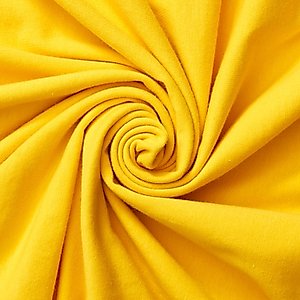 Cotton Jersey Spandex Knit Stretch Fabric 58/60" Wide (1 Yard, Sunflower)