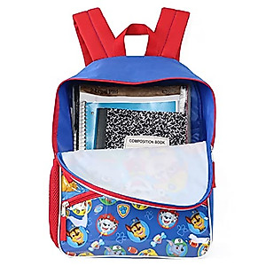 Nickelodeon Boys' Paw Patrol Backpack with Lunch (Light Blue/Red)