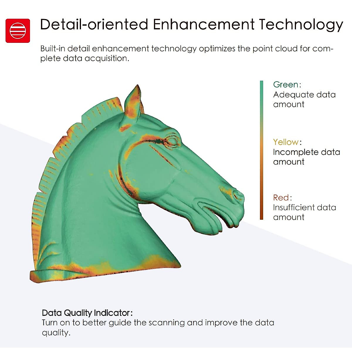 Shining3D [Einstar Handheld 3D Scanner] Built-in RGB Color Camera Full Color Scan, 14 Fps Scanning Speed with Scanning Software for 3D Printing, Healthcare, Art, Digital Archiving