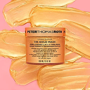 Peter Thomas Roth | 24K Gold Mask | Pure Luxury Lift & Firm, Anti-Aging Gold Face Mask, Helps Lift, Firm and Brighten the Look of Skin, 5 Fl Oz (Pack of 1)