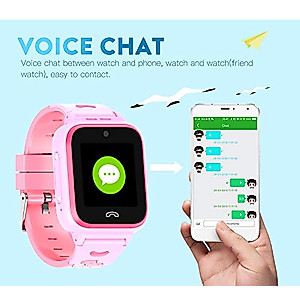 Vowor Kids Smart Watch, 4G WiFi GPS LBS Tracker SOS Emergency Call Video Chat Children Smartwatches, IP67 Waterproof Phone Watch for Boys Girls Age 3Years+, Compatible with Android/iPhone iOS (Blue)