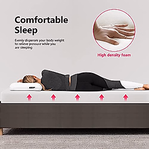 Twin Size Mattress,6 Inch Base Foam Mattress in a Box,Medium-Firm,Pressure Relief&Temperature Regulation,CertiPUR-US Certified,Fiberglass Free，White