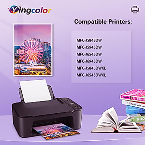 LC3037 BK/C/M/Y Ink Cartridges Super High Yield Compatible Replacement for Brother LC3037 LC3037XXL LC3039 for Brother MFC-J5945DW MFC-J6945DW MFC-J5845DWXL MFC-J6545DWXL Printer (8 Pack)