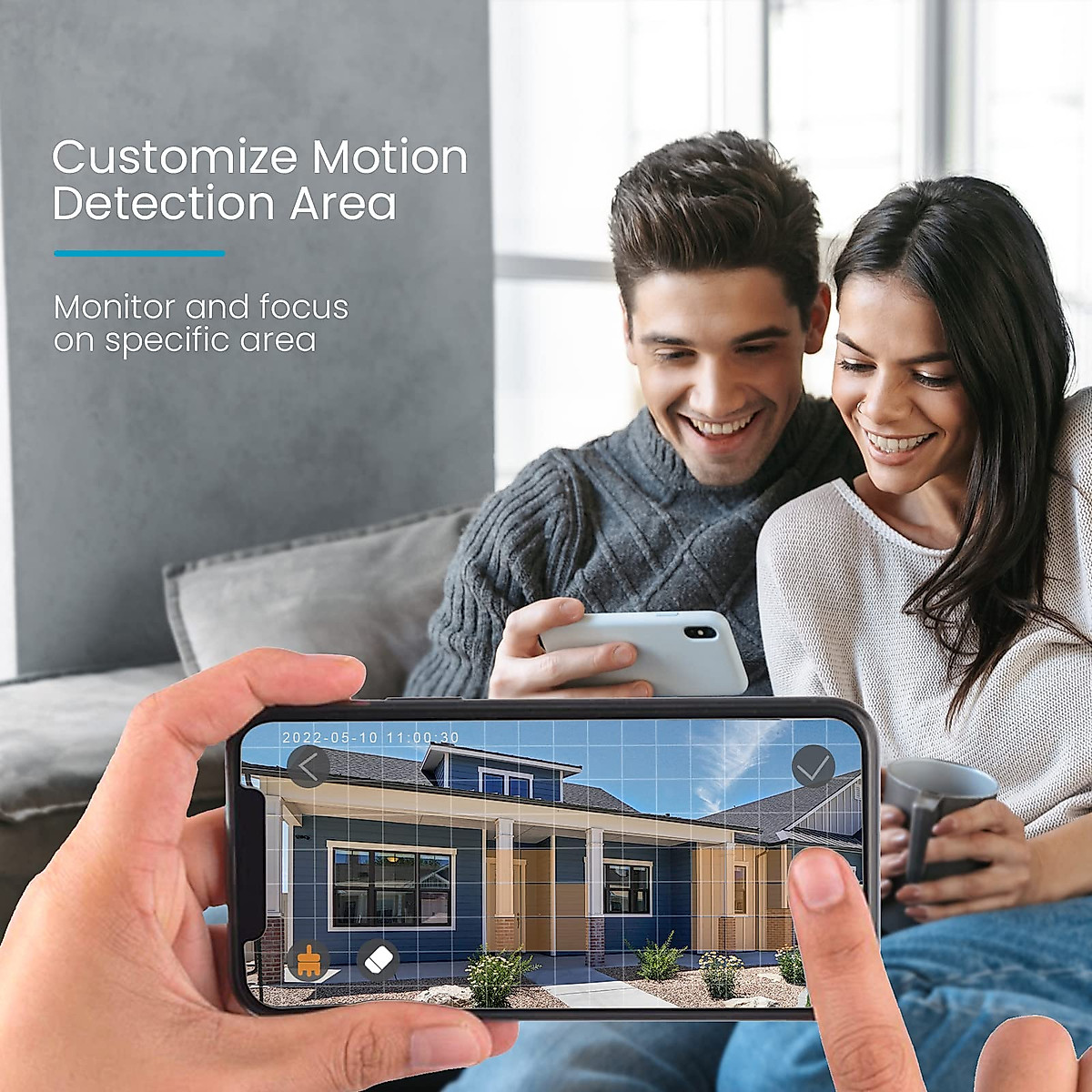 Security Cameras Wireless Outdoor, 2K Solar Powered Outdoor Security Cameras with Spotlight & Siren, 2.4G WiFi Wireless Surveillance Cameras for Home Security, 3MP Color Night Vision/2-Way Talk/ IP65