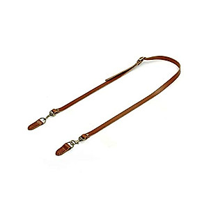 44" ~ 47.7" byhands Genuine Leather Adjustable Crossbody Bag Strap with Leather Tab, Tan (40-1150)