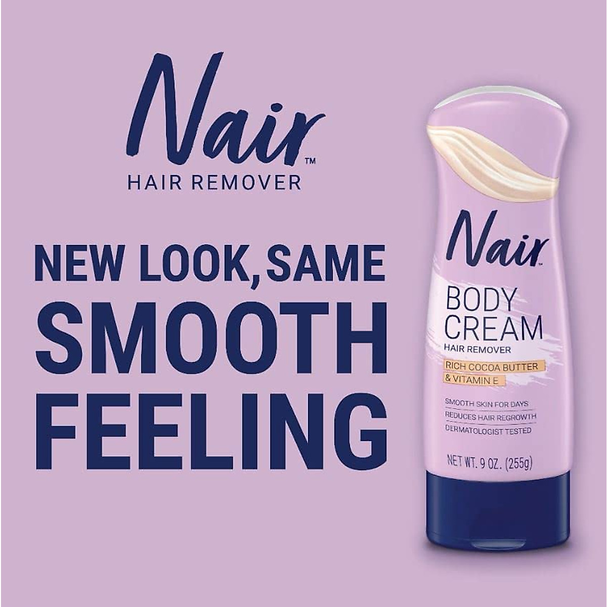 Nair Hair Remover Lotion Cocoa Butter & Vitamin-E 9 Ounce (266ml) (6 Pack)