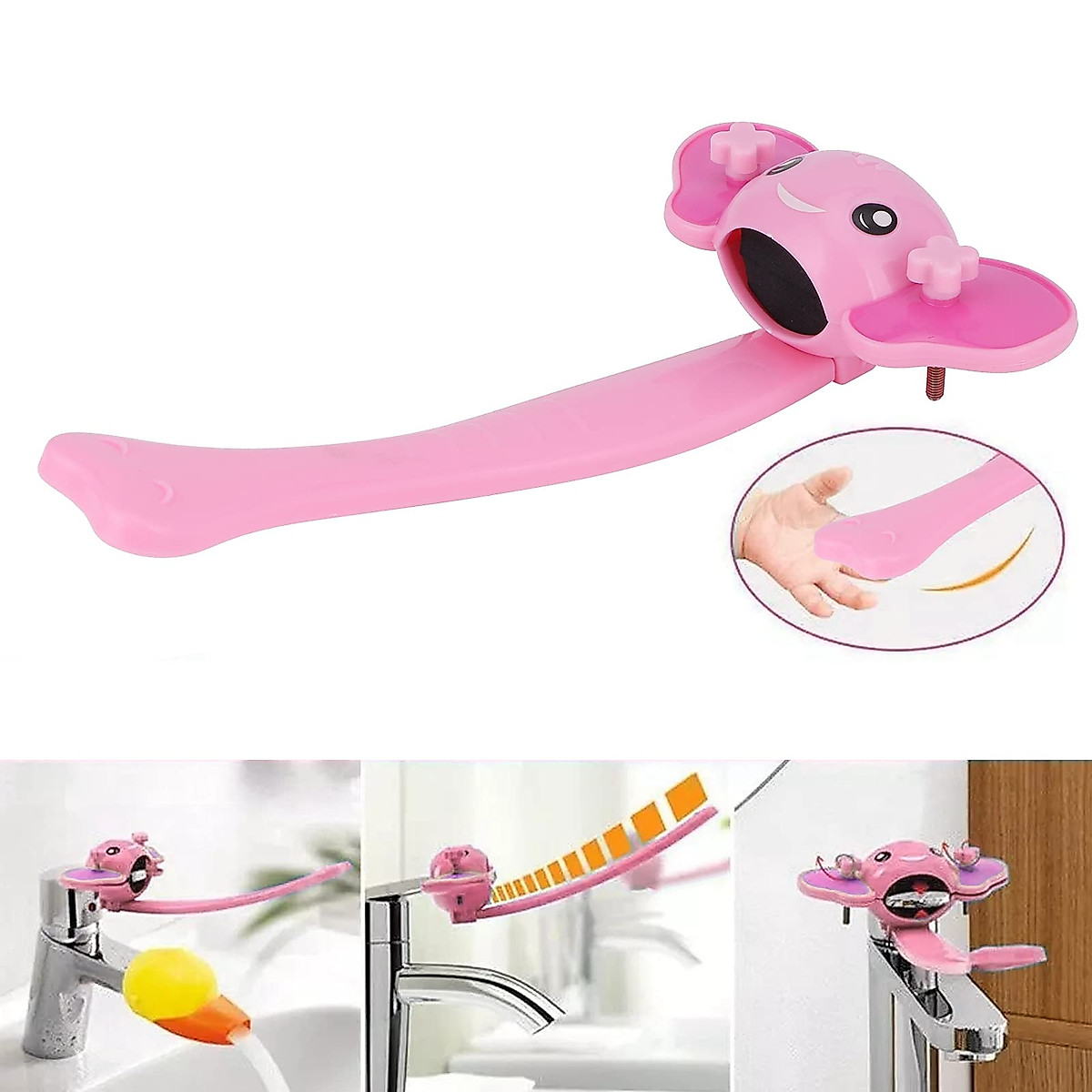 Cartoon Faucet Extender,Faucet Extender Sink Handle Extender Faucet Extension Attachment Hand Washing Accessories Bathroom Sink Accessories Faucet Extension Attachment, for
