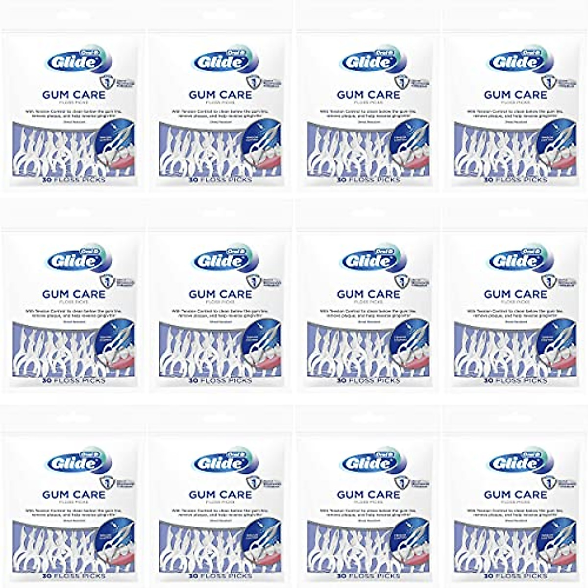 GLIDE - 749931 Glide Pro-Health Advanced Floss Picks 30 Ea (Pack of 12)