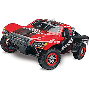 Traxxas Slayer Pro 4X4: Powered 4WD Short Course Racing Truck (1/10 Scale), Red/Black