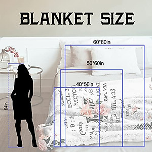 Kituzol Christian Gifts Blanket 50"x60" - Religious Gifts for Women - Christian Birthday Gifts - Best Christian Inspirational Gift - Faith Gifts for Women Throw Blankets - Awesome Spiritual Gifts Idea