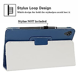 JRTAL Compatible with TCL TAB 8 LE Case/TCL TAB 8 Plus Case/TCL TAB 8 WiFi Case,PU Leather Slim Folio Stand Cover for 8" TCL TAB 8 LE 9137W/TCL TAB 8 Plus 9138S/TCL TAB 8 WiFi 9132X1,Blue