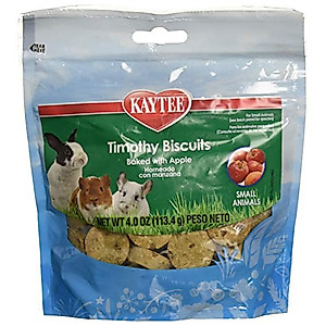 Kaytee (6 Pack) Timothy Hay Baked Apple Small Animal Treats, 4-Ounce