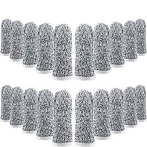 40 Pieces Cut Resistant Finger Cots Finger Sleeves Cut Protection Sleeves Thumb Finger Protectors Guards Reusable for Kitchen Work Sculpture