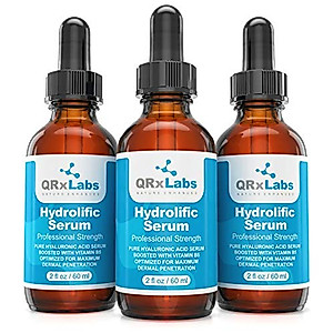 Hydrolific Serum - Ultra Pure Hyaluronic Acid Serum Boosted with Vitamin B5 (Large 2 oz) – Formulated to Maximize Dermal Penetration and Provide Long-Lasting Hydration – Best Skin Moisturizing Serum