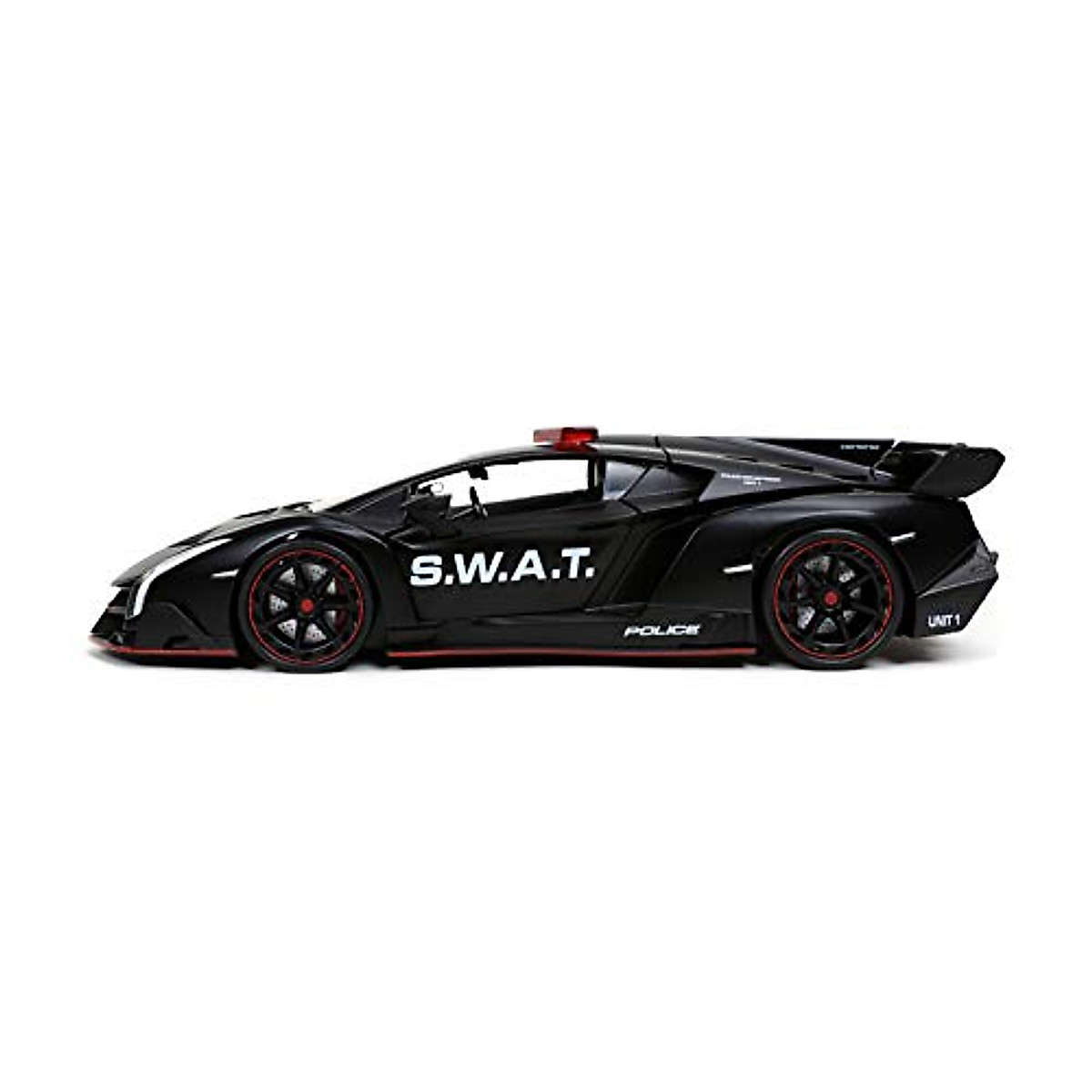 Jada Toys Hyperspec 1:24 Lamborghini Veneno S.W.A.T. Die-cast Car, Toys for Kids and Adults