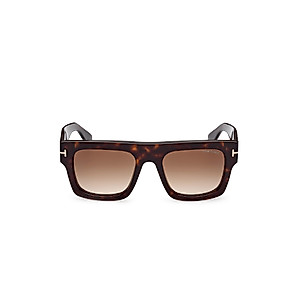 Tom Ford FAUSTO FT 0711 Dark Havana/Light Brown Shaded 53/20/145 unisex Sunglasses