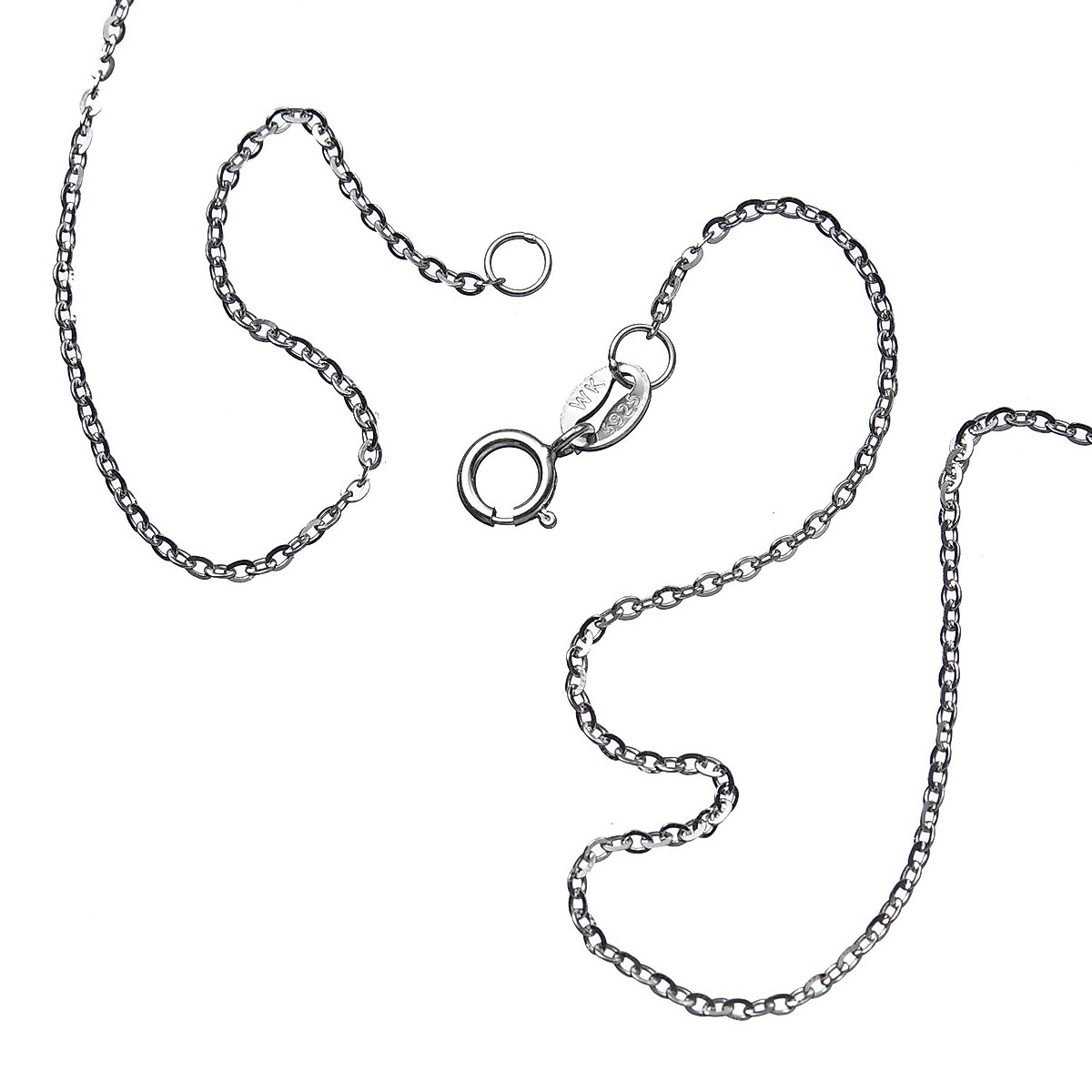 Wellme Sterling Silver 1mm/1.5mm/2mm Gliding Rolo Cable Chain Necklace 16’’-40’’ (24, 1mm)