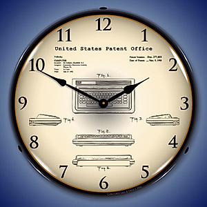 Collectable Sign and Clock Gaming Console 64 Computer 1982 4 of 29 Gaming Patents Clocks