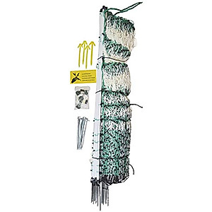 RentACoop Poultry Netting Electric Fence - Electric Poultry Enclosure for Chickens, Ducks, Turkeys - Suitable for 4 Week Old Chickens/Older and Adult Poultry - Energizer Not Included - 168' L x 48" H