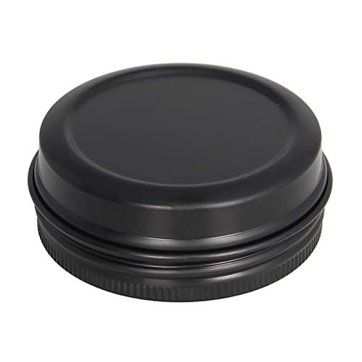 Othmro 5Pcs 1oz Metal Round Tins Aluminum Tin Cans Jar Refillable Containers 30ml Tin Cans Tin Bottles Containers with Screw Lid for Salve Spices Lip Balm Tea Candies Black 50×20mm