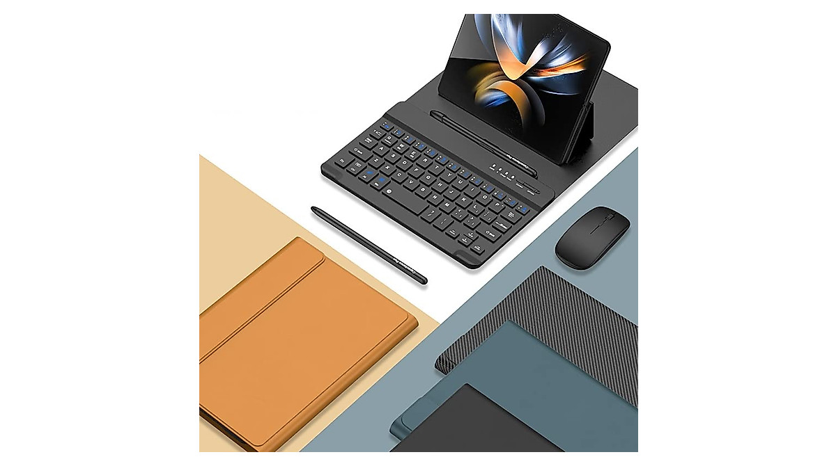Wireless Keyboard Case for Galaxy Z Fold 4/3 - Creative Stand