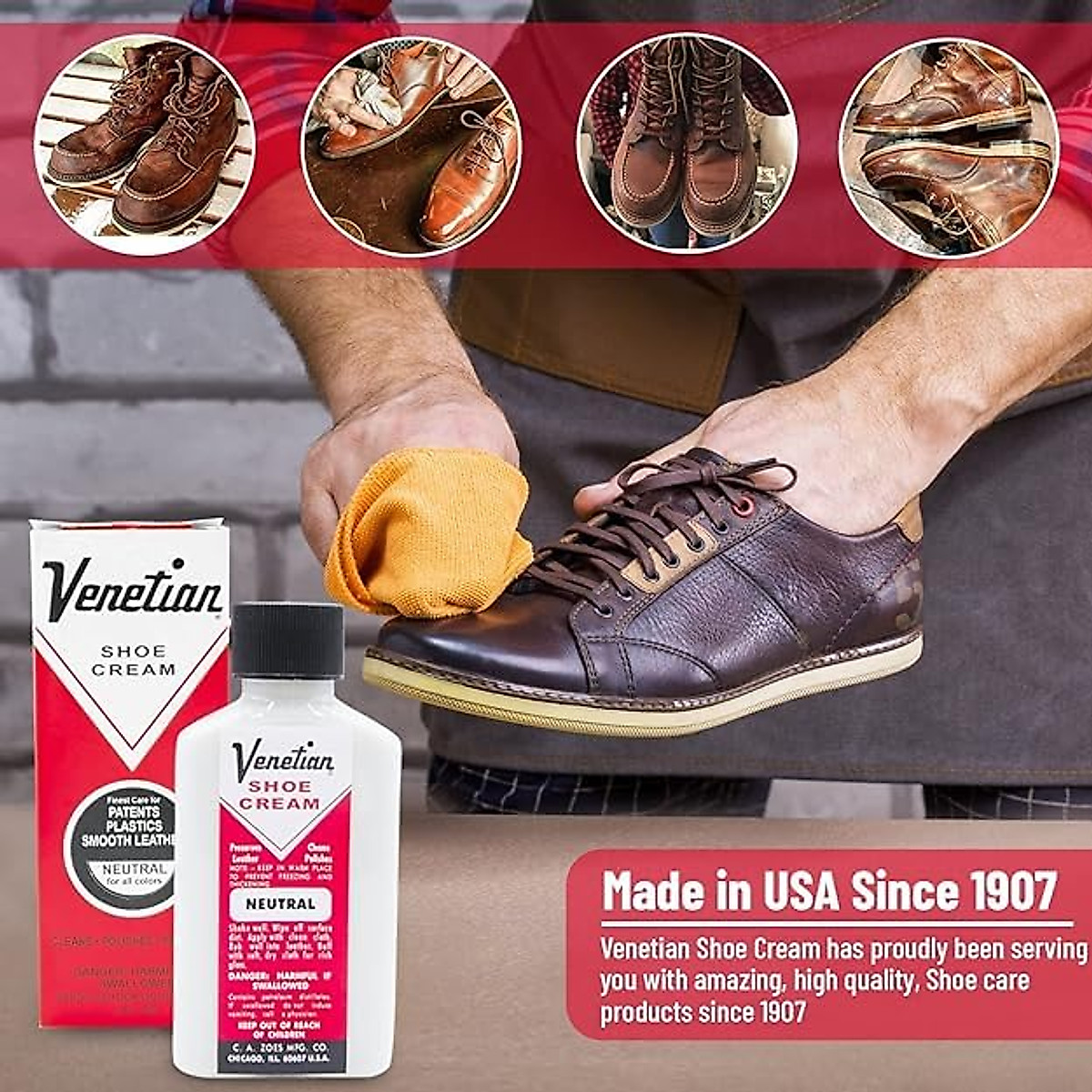 Venetian Shoe Cream, 3 Ounces, Neutral