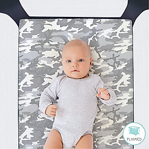 The Peanutshell 3-Pack Fitted Playard Sheets - Soft & Breathable Baby Boy Mini Crib Sheets, Pack N Play Mattress, Fits Standard Playard Pack Play Mattresses - Camo Print