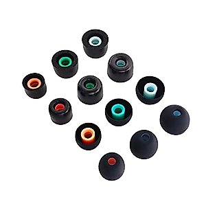 6 Pairs Ultra Memory Foam Eartips Silicone Earpad Compatible with Sony WF-1000XM4 WF WI XBA Series WF-SP900 WF-XB700 WI-1000X,TRANYA Earbuds Ear Tips